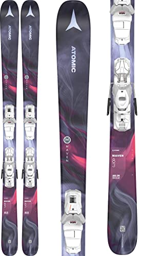 Atomic Maven 83 R Skis w/M 10 GW Bindings Womens Sz 157cm Dark Purple/Red