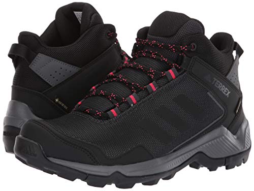 adidas Outdoor Women's Terrex EASTRAIL MID GTX Hiking Boot CARBON/BLACK/ACTIVE PINK 10 M US