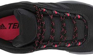 adidas Outdoor Women's Terrex EASTRAIL MID GTX Hiking Boot CARBON/BLACK/ACTIVE PINK 10 M US