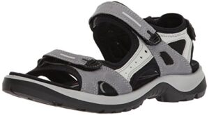 ecco women’s yucatan outdoor offroad hiking sandal, titanium, 7 m us