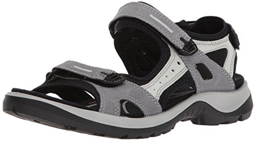 ECCO Women's Yucatan outdoor offroad hiking sandal, titanium, 7 M US