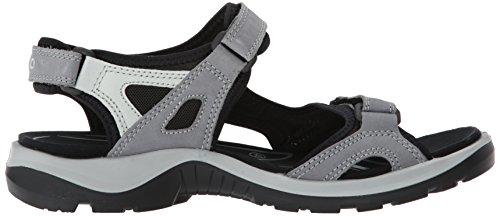 ECCO Women's Yucatan outdoor offroad hiking sandal, titanium, 7 M US