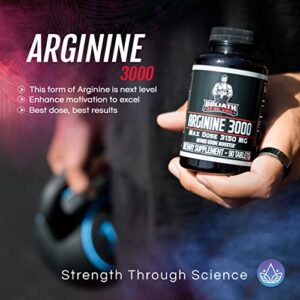 Dr. Emil - L Arginine (3150mg) Highest Capsule Dose - Nitric Oxide Supplement for Vascularity, Endurance and Heart Health (AAKG and HCL) - 90 Tablets