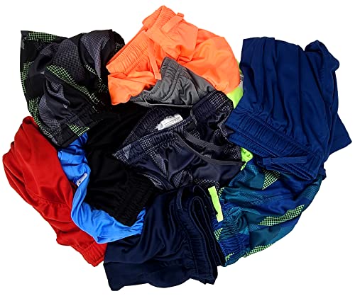 Andrew Scott Boys Active Performance & Mesh Style Basketball Sport Shorts - Multi Packs