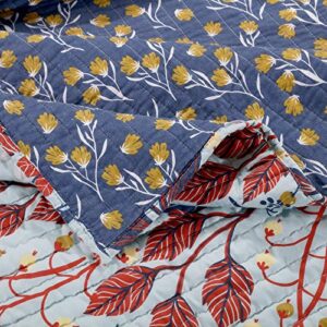 Barefoot Bungalow Perry Quilt Set, King, Slate Blue