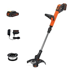 black+decker 20v max string trimmer/edger, 12-inch (lste525)