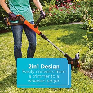 BLACK+DECKER 20V Max String Trimmer/Edger, 12-Inch (LSTE525)