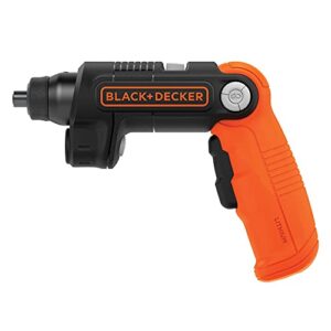 black+decker 4v max* cordless screwdriver with led light (bdcsfl20c)