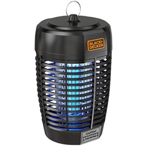 Black + Decker Bug Zapper- Mosquito Repellent Outdoor & Fly Traps for Indoors- Mosquito Zapper & Fly Killer- Gnat & Moth Traps for Home, Deck, Garden, Patio & More