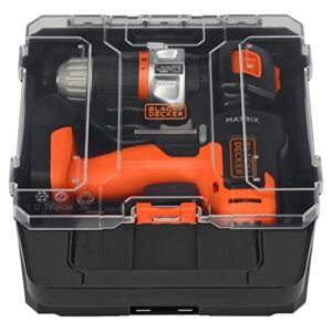 BLACK+DECKER BLACK+DECKER MATRIX 2V MAX* Drill + Jigsaw Combo Kit with Storage Case (BDCDMT1202KTJC1)