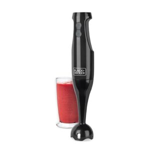 black + decker hb2401b 200w 2-speed immersion blender, black