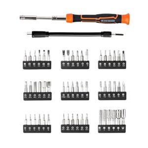 black + decker screwdriver set, precision, 56 piece (bdht68005)