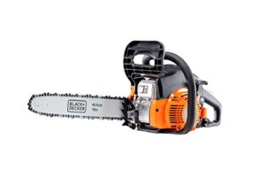 black+decker gas powered chainsaw, 16-inch, 42cc, 2-cycle (bxgcs1642p)