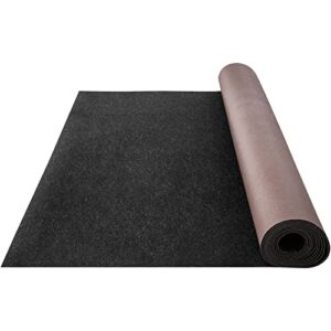 happybuy marine carpet, 6 ft x 18 ft charcoal black marine grade boat carpet, marine carpeting with soft cut pile and water-proof tpr backing, carpet roll for home, patio, porch, deck