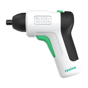 black+decker 4v max reviva electric screwdriver, cordless, usb chargeable (revsd4c)