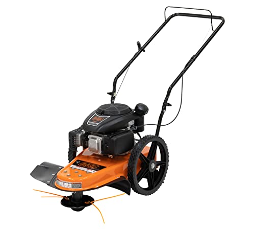 BLACK+DECKER 25A-26KF736 4-Cycle Gas Powered 22-Inch Walk-Behind High-Wheeled String Trimmer with 173cc Kohler Engine, Black and Orange