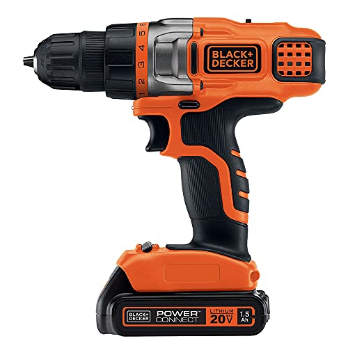 BLACK+DECKER LDX220C 20V MAX 2-Speed Cordless Drill Driver (Includes Battery and Charger)