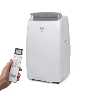 black+decker 14,000 btu portable air conditioner with remote control, white