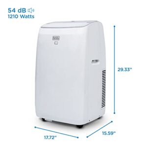 BLACK+DECKER 14,000 BTU Portable Air Conditioner with Remote Control, White