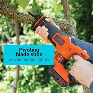 BLACK+DECKER 20V MAX* POWERCONNECT 7/8 in. Cordless Reciprocating Saw (BDCR20B)