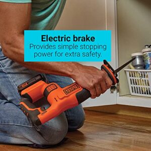 BLACK+DECKER 20V MAX* POWERCONNECT 7/8 in. Cordless Reciprocating Saw (BDCR20B)