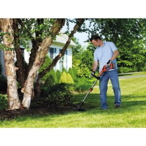 black+decker 40v max string trimmer, 13-inch, tool only (lst136b)