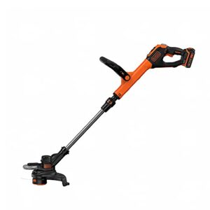 black+decker 20v max string trimmer, 2-speed, 12-inch, cordless (lst522)