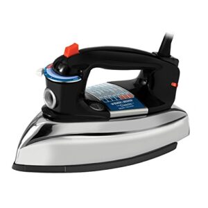 black+decker classic steam iron, f67e,white/black,10.5″ x 16.3″ x 6.6″