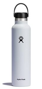 hydro flask 24 oz standard mouth water bottle with flex cap or flex straw