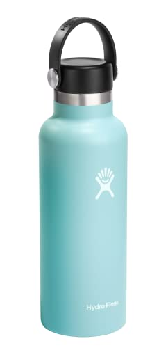 Hydro Flask 18 oz Standard Mouth with Flex Cap Stainless Steel Reusable Water Bottle Dew - Vacuum Insulated, Dishwasher Safe, BPA-Free, Non-Toxic