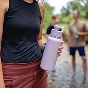 Simple Modern Water Bottle with Straw and Chug Lid Vacuum Insulated Stainless Steel Metal Thermos Bottles | Reusable Leak Proof BPA-Free Flask for Sports, Gym | Summit Collection | 32oz, Winter White