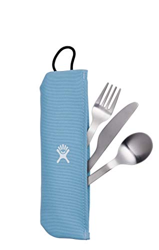 Hydro Flask Flatware Set - Stainless Steel Portable Travel Camping Dinnerware Silverware Eating Utensils Outdoor Kitchen