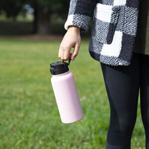 MIRA 32 oz Stainless Steel Water Bottle - Hydro Vacuum Insulated Metal Thermos Flask Keeps Cold for 24 Hours, Hot for 12 Hours - BPA-Free One Touch Spout Lid Cap - Rose Pink