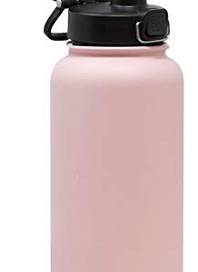 MIRA 32 oz Stainless Steel Water Bottle - Hydro Vacuum Insulated Metal Thermos Flask Keeps Cold for 24 Hours, Hot for 12 Hours - BPA-Free One Touch Spout Lid Cap - Rose Pink