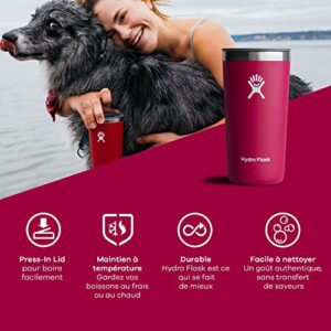 Hydro Flask 32 oz Wide Mouth Straw Lid Snapper & 12 oz All Around Tumbler Snapper