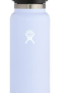 Hydro Flask 40 oz. Water Bottle - Stainless Steel, Reusable, Vacuum Insulated- Wide Mouth with Leak Proof Flex Cap