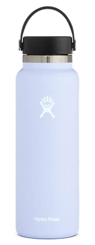 Hydro Flask 40 oz. Water Bottle - Stainless Steel, Reusable, Vacuum Insulated- Wide Mouth with Leak Proof Flex Cap