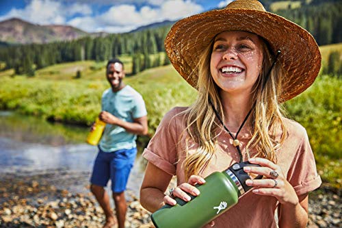 Hydro Flask Water Bottle - Stainless Steel & Vacuum Insulated - Wide Mouth 2.0 with Leak Proof Flex Cap - 32 oz, Hibiscus