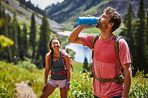 Hydro Flask Water Bottle - Stainless Steel & Vacuum Insulated - Wide Mouth 2.0 with Leak Proof Flex Cap - 32 oz, Hibiscus