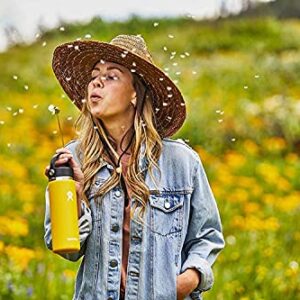 Hydro Flask Water Bottle - Stainless Steel & Vacuum Insulated - Wide Mouth 2.0 with Leak Proof Flex Cap - 32 oz, Hibiscus