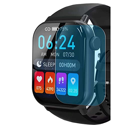 Puccy 3 Pack Anti Blue Light Screen Protector, compatible with Hydro Flask S25 1.81" Smart Watch smartwatch TPU Film Guard （ Not Tempered Glass Protectors ）