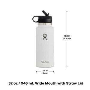 32 oz Wide Mouth Straw Lid Black & 20 oz All Around Tumbler Rain