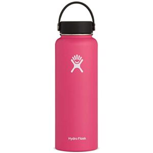 hydro flask water-bottle, 40 oz (1180 ml) wide mouth, watermelon