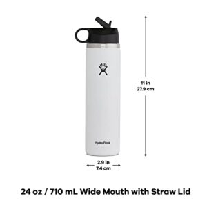 24 oz Wide Mouth Straw Lid White & Wide Mouth Straw Lid Black/2 Straws included