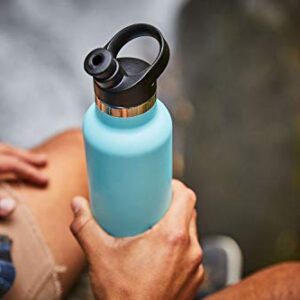 Hydro Flask 21 oz. Water Bottle - Stainless Steel, Reusable, Vacuum Insulated with Standard Mouth with Sport Cap, Olive