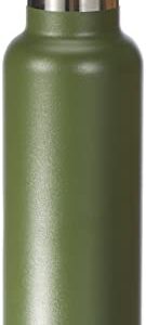 Hydro Flask 21 oz. Water Bottle - Stainless Steel, Reusable, Vacuum Insulated with Standard Mouth with Sport Cap, Olive