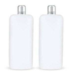 plastic travel flask 26 oz, set of 2