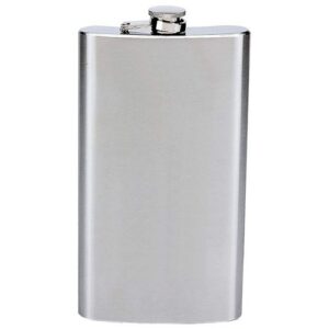 gifts infinity® 12oz stainless steel hip flask screw down cap brushed finish excellent performance …