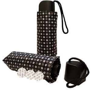 boozebrella umbrella flask by smuggle mug – disguised 9 oz flask – hidden flask – choose color (black w/white and gray dot)