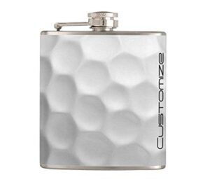 flask for liquor and funnel,7 oz leak proof stainless steel pocket hip flask golf ball flask with personalized name,great gift idea flask